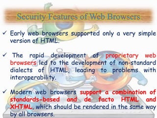 Web browsers | PPTX | Browsers | Computer Software and Applications
