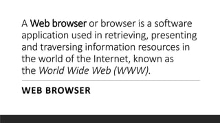 Web browser & search engine | PPT