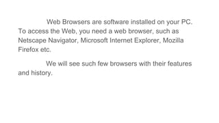 Types of Web Browser | PPTX