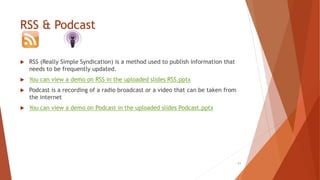 ECDL Module 7: Web Browsing and Communication | PPTX