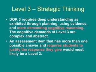 Webb’S Depth Of Knowledge | PPT