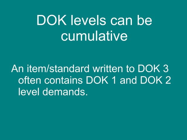 Webb’S Depth Of Knowledge | PPT