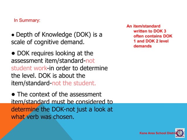 Webb s depth_of_knowledge | PPTX