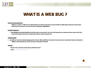 Web bugs prez | PPT