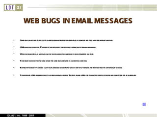 Web bugs prez | PPT