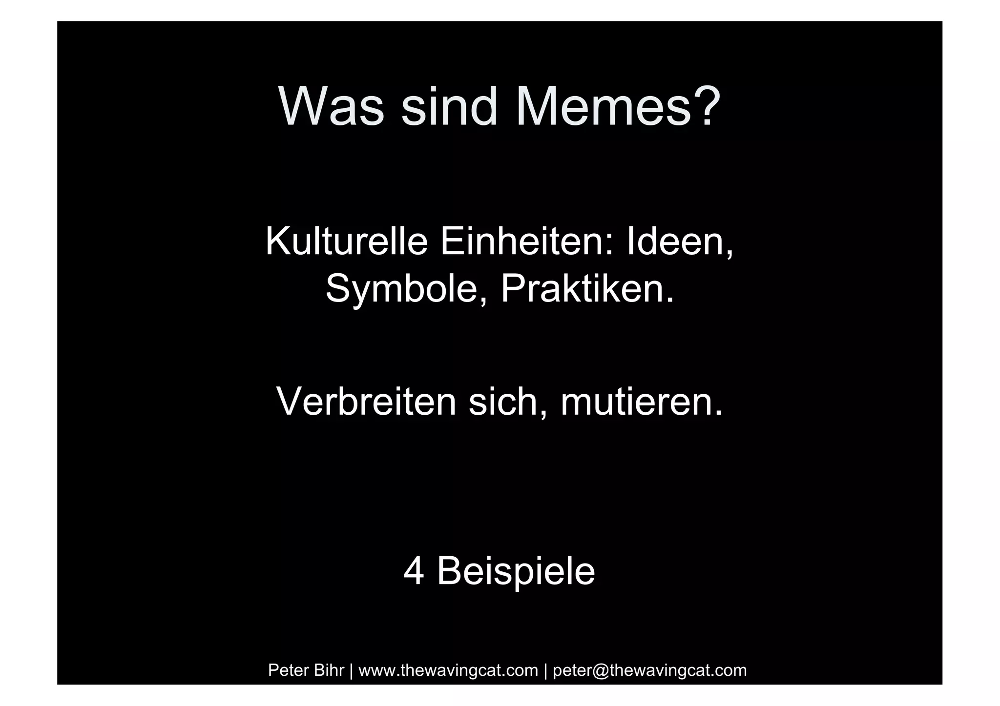 Webby Awards Germany: Memes im Meatspace | PDF