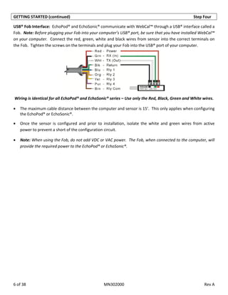 Webcal6 Manual Software EchoPod Flowline | PDF | Computer Peripherals ...