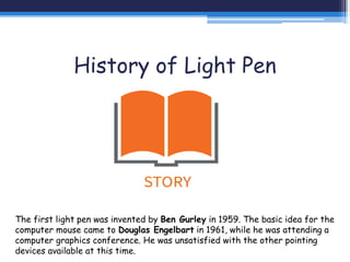 Webcam & light pen presentation | PPT