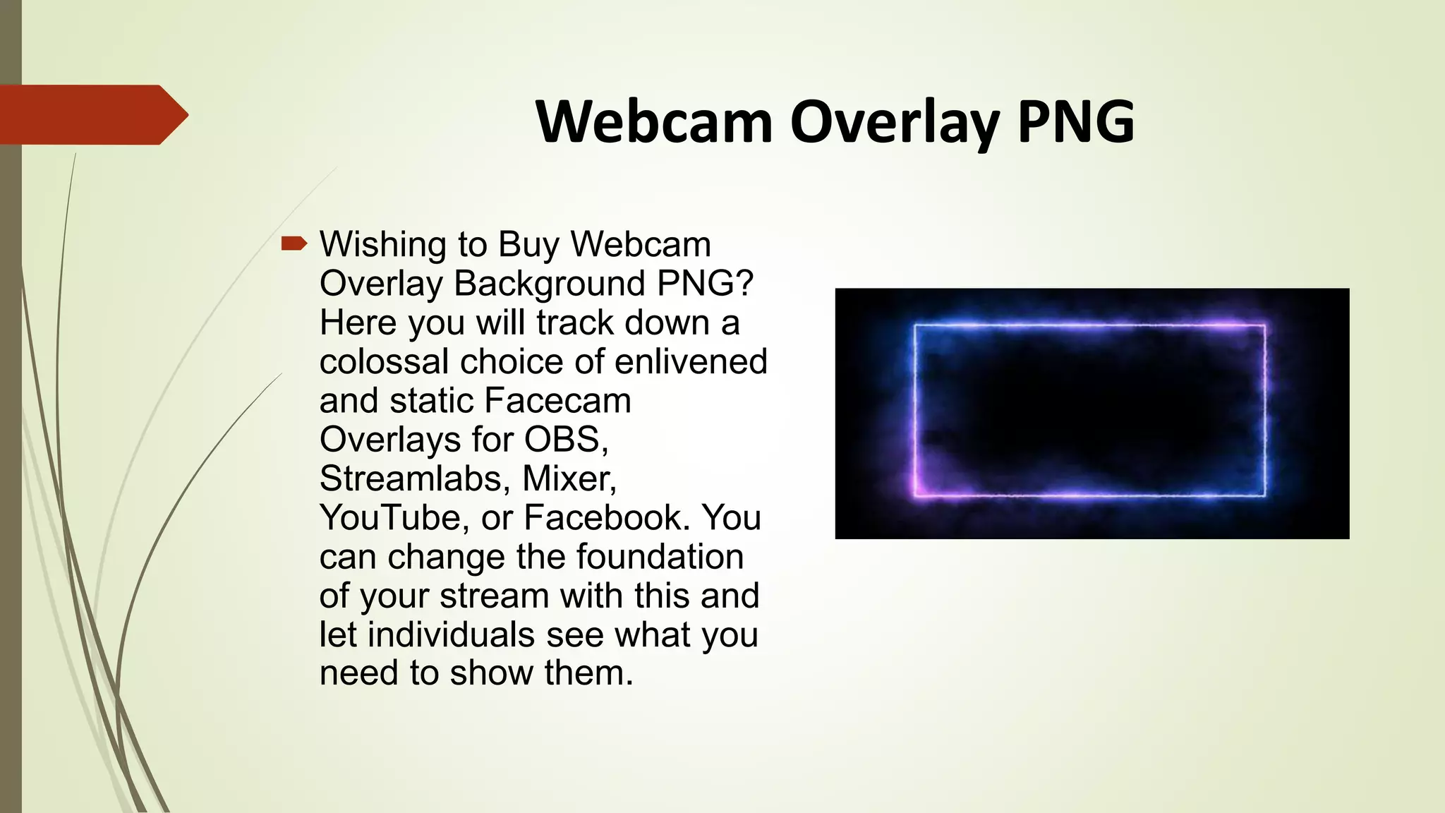 Webcam overlay png | PPTX