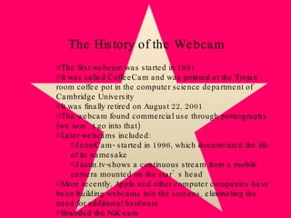 Webcam Presentation | PPT