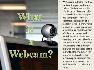 Webcams | PPTX