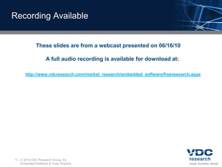 A Market Update on Embedded/Real-Time Operating Systems | PPT