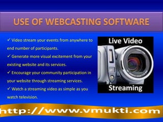 Webcasting streaming media | PPTX