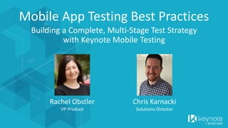 Mobile App Testing Best Practices | PPTX
