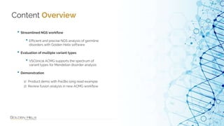 VarSeq 2.4.0: VSClinical ACMG Workflow from the User Perspective | PPTX