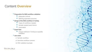 Best Practices for Validating a Next-Gen Sequencing Workflow | PPTX