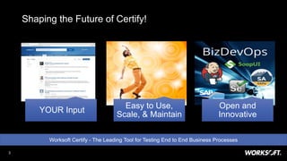 What's New with Worksoft Certify | PPTX
