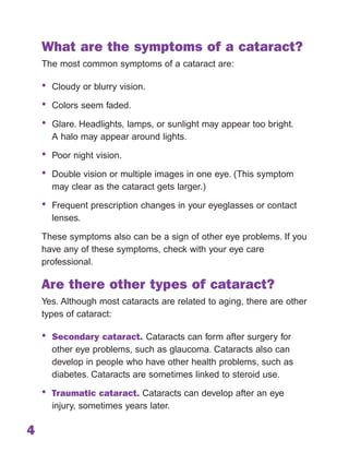 Global Medical Cures™ | CATARACT (What you should know) | PDF