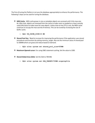 Webcenter application performance tuning guide | PDF