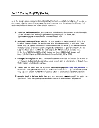 Webcenter application performance tuning guide | PDF