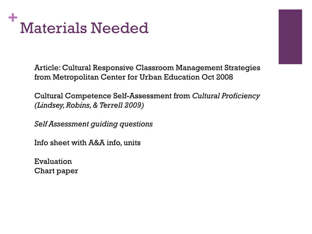Classroom Management 111 Culturally Responsive CM | PPTX