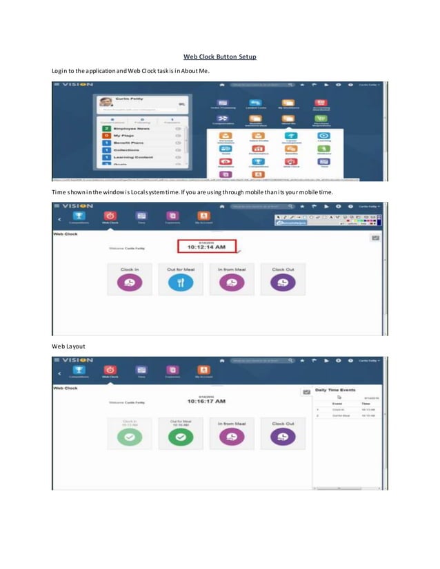 Oracle Fusion Web Clock Setup(Oracle Time and Labor) | DOCX