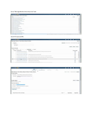 Oracle Fusion Web Clock Setup(Oracle Time and Labor) | DOCX