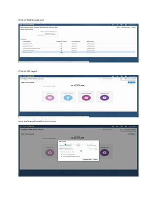Oracle Fusion Web Clock Setup(Oracle Time and Labor) | DOCX