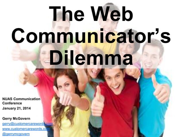 Web communicatorsdilemaaarhus2014 | PPT