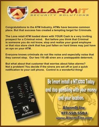 ATM Alarm | PDF