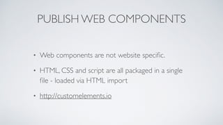 Brownbag on basics of web components | PPT