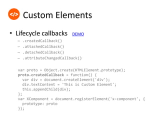 Web components | PPT