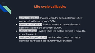 Introduction to Webcomponents | PPTX
