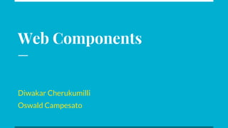 Web components - An Introduction | PDF