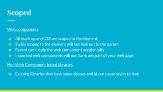 Web components - An Introduction | PDF