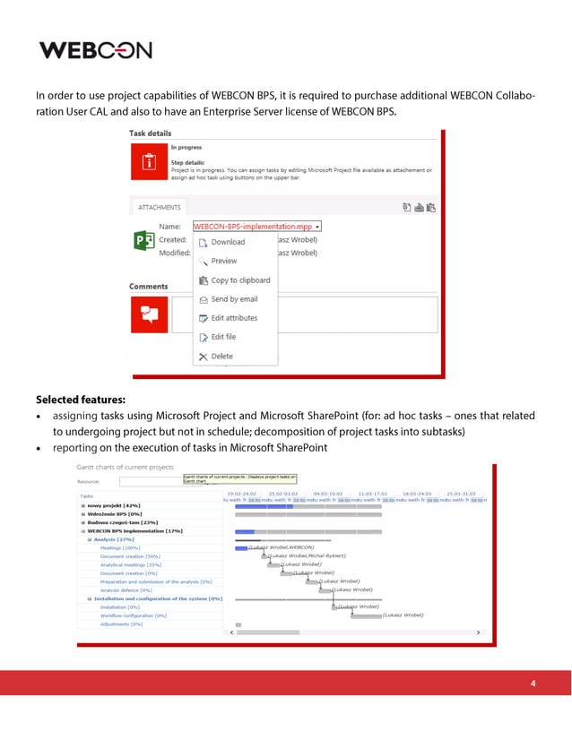 WEBCON BPS 7.7 | PDF