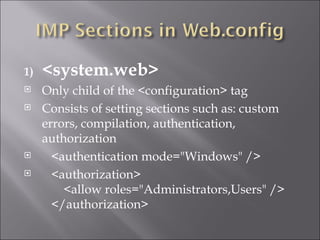Web Config | PPT