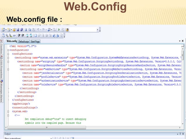 asp.net Webconfiguration | PPT