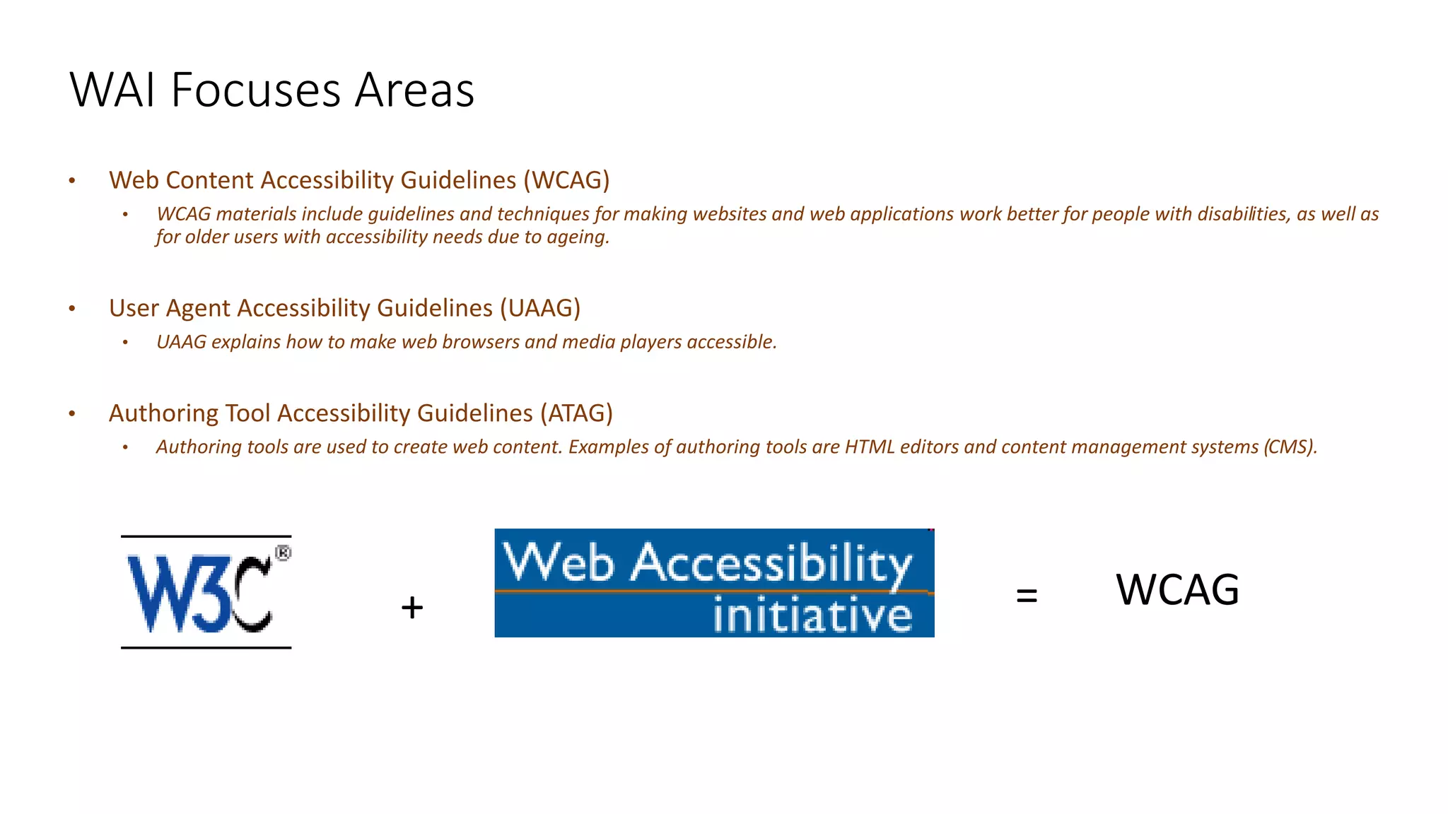 Web content accessibility | PPT