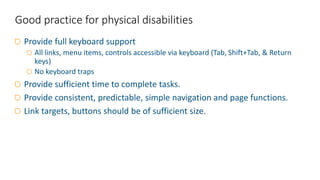 Web content accessibility | PPT