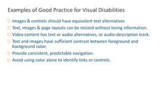 Web content accessibility | PPT
