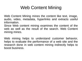 Web content mining | ODP