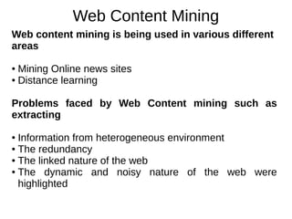 Web content mining | ODP