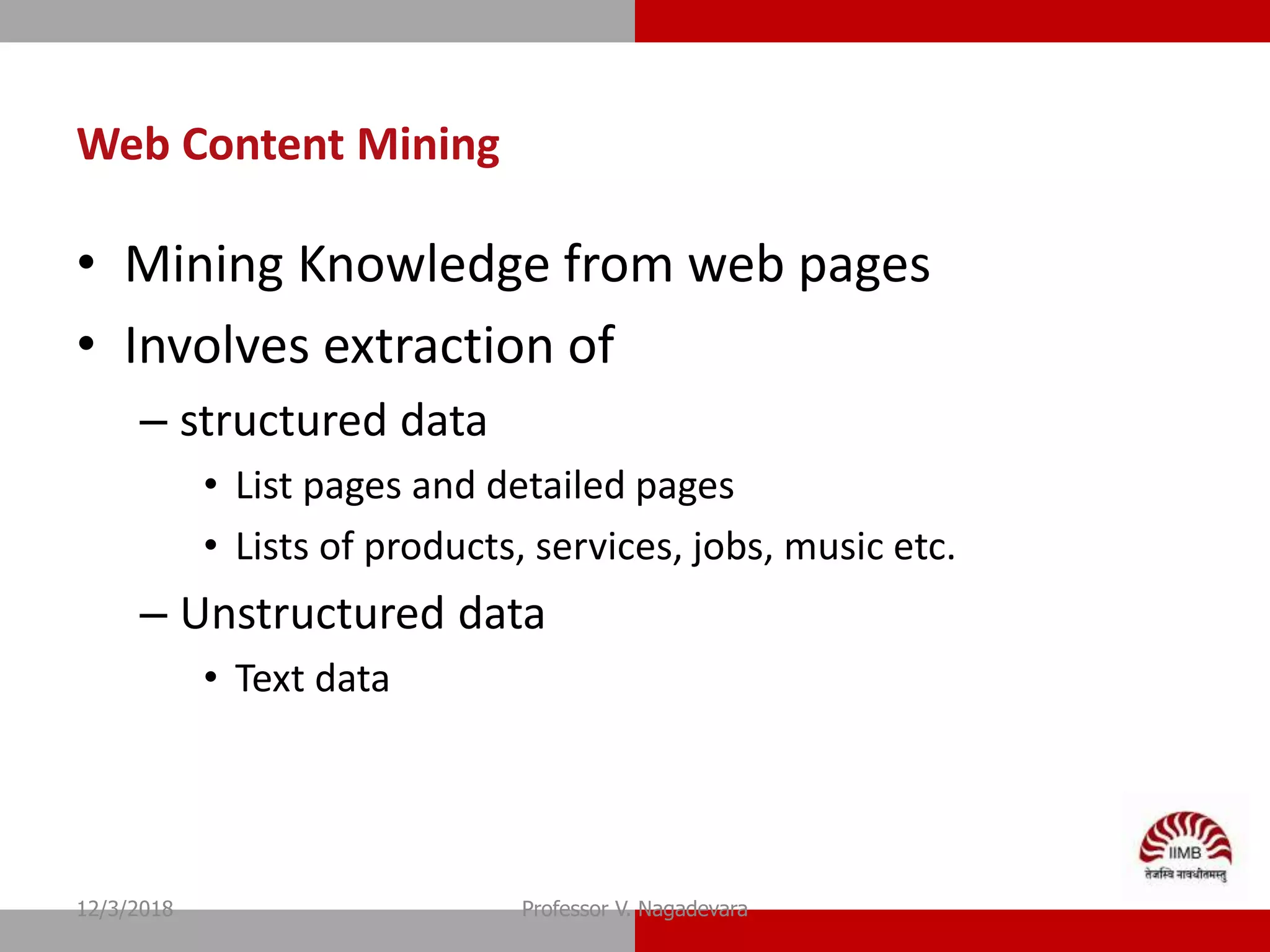 Web content mining | PPT