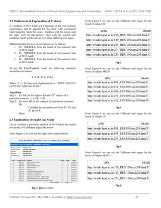 Web content mining a case study for bput results | PDF | Web Design and HTML | Internet
