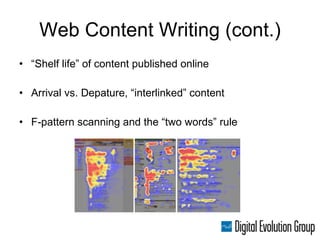 Writing for the Web (content) | PPT