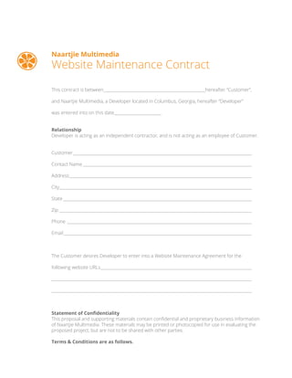 Web capabilities and maintenance plan. | PDF | Web Development | Internet