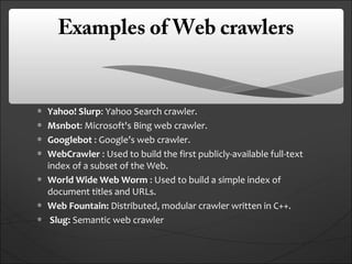 Webcrawler | PPT