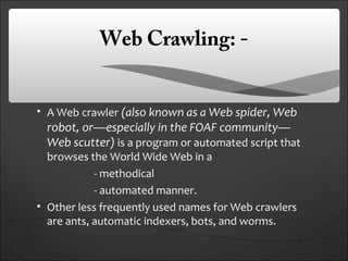 Webcrawler | PPT