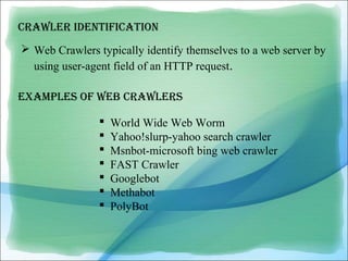 Web crawler | PPT